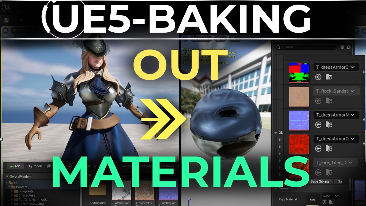 UE5: Bake Materials to Texture Maps (60 Seconds!!) - YouTube