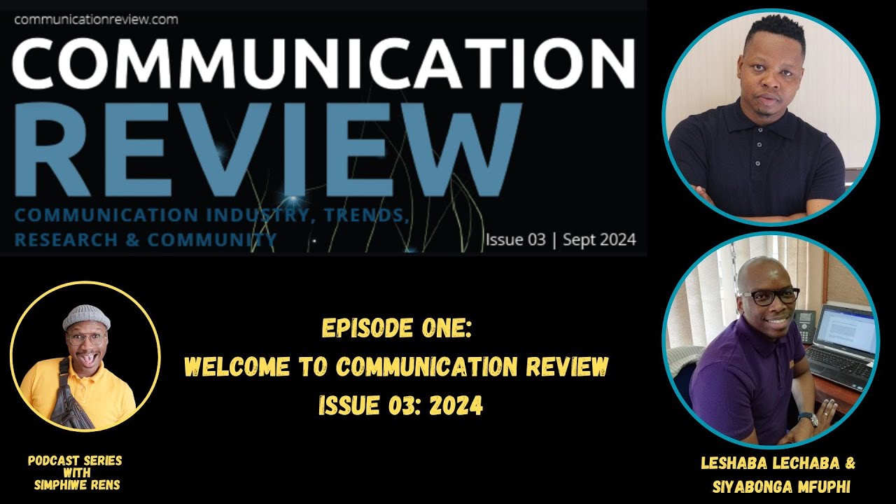CR Newsletter Vodcast Series | Episode 01 | Leshaba Lechaba & Siyabonga ...
