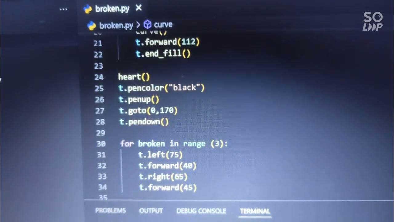 Draw Broken Heart Using Pythonpls Subscribe ๐ Pythonprogramming Trending Coding Support