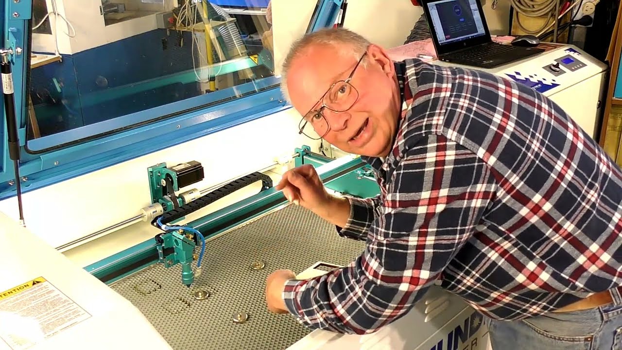 Test Driving a NEW 100W Thunder Laser cutting 10mm plywood + Ruida ...