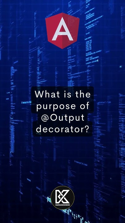 What Is The Purpose Of Output Decorator Shorts Youtubeshorts Angular Youtube