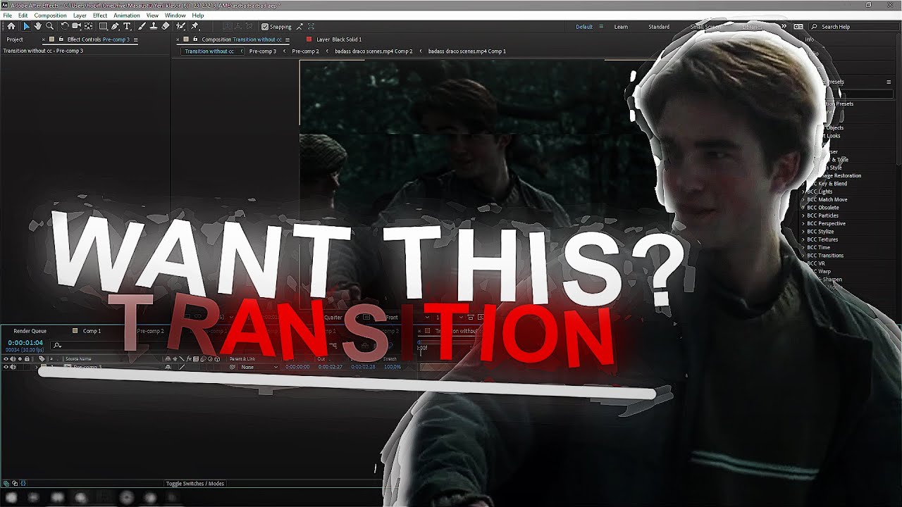 3 Split Screen Transitions | After Effect Tutorial + Free Project file - YouTube