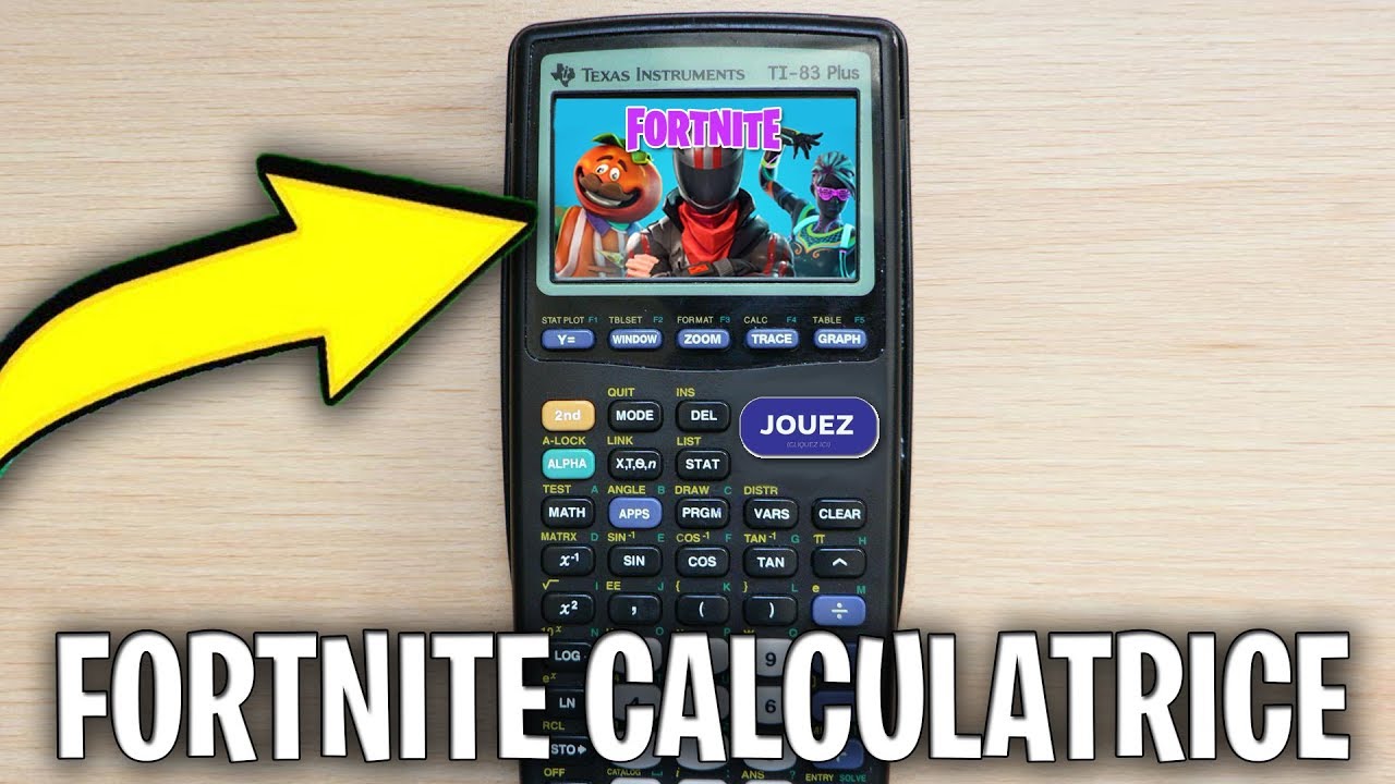 JOUER À FORTNITE SUR SA CALCULATRICE À L'ÉCOLE ! - YouTube