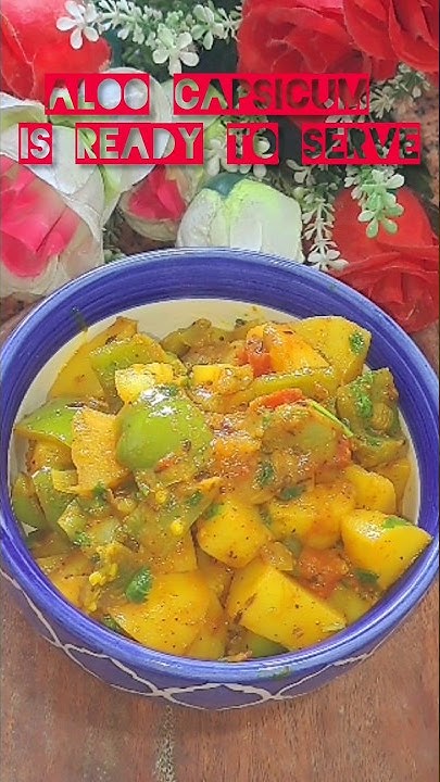 Delicious Aloo Shimla Mirch Ki Sookhi Sabjishortsaloo Capsicum Dry Sabji Youtube