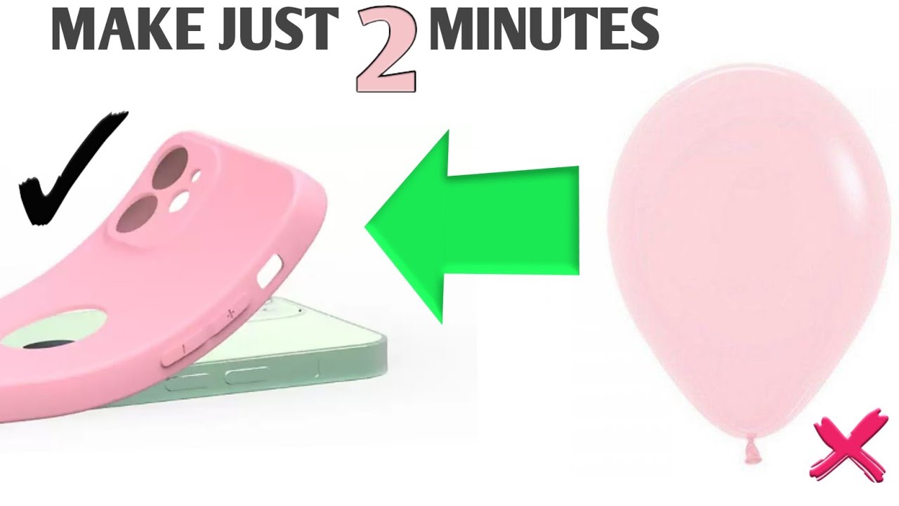 Homemade Phone Case from Balloon Easy to Make - YouTube