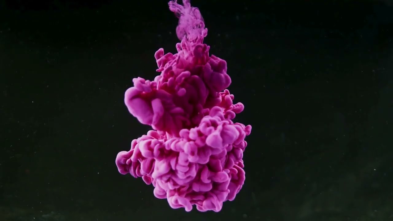 Calming Piano & Color Splash - 1 Hour of Relaxing 4K Visuals for ...