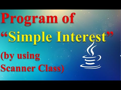 Program Of Simple Interest In Java Programming Language - Youtube