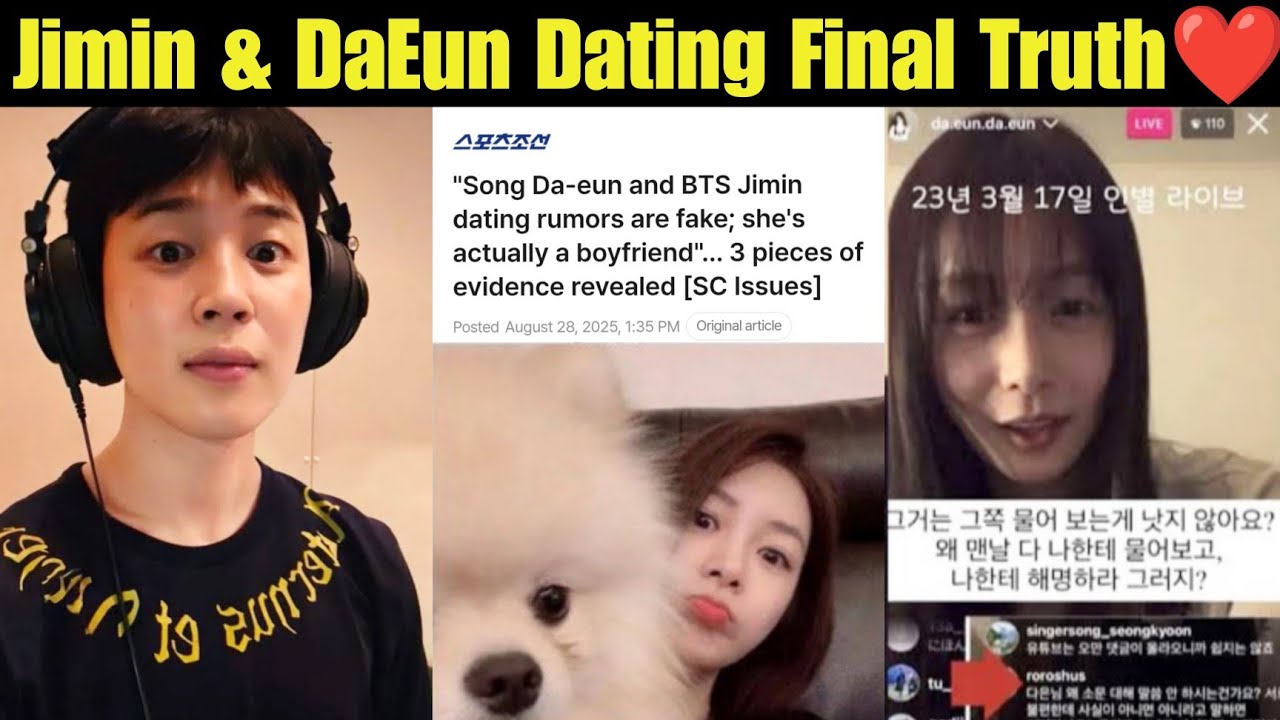 Jimin & Song Da Eun Final Result ️ Dating or Not ? BTS Jimin Finally ...