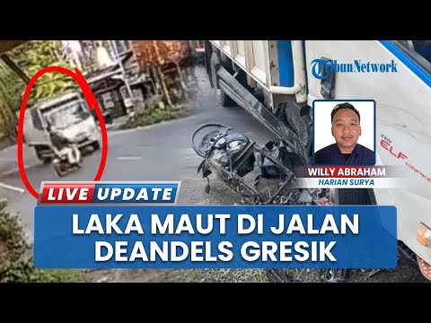 Dua Nyawa Melayang dalam Kecelakaan Tragis di Deandels Gresik seusai Pemotor Adu Banteng Tabrak Truk