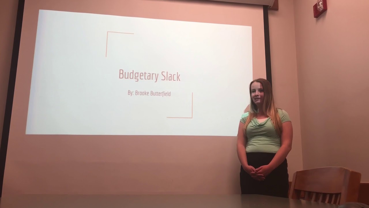 Cost Presentation on Budgetary Slack - YouTube