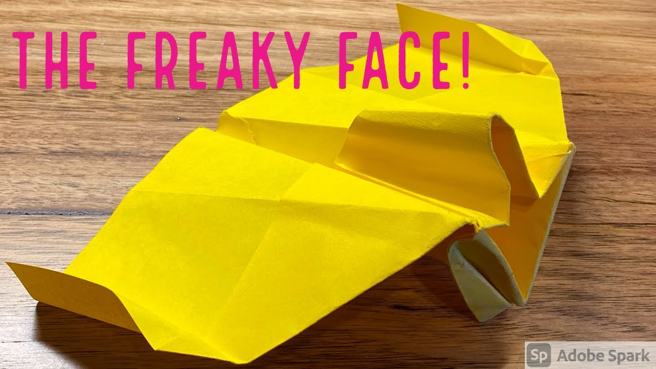 How to make an epic paper airplane - The Freaky Face - YouTube