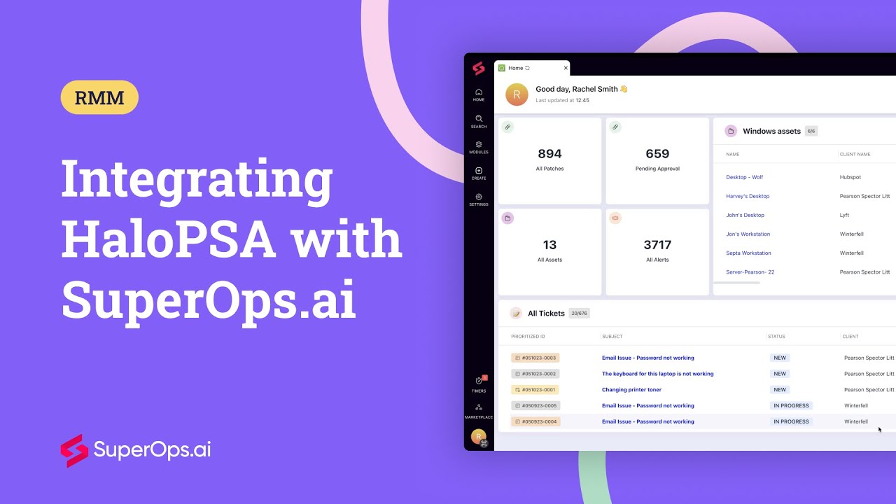 Integrating Halo PSA with SuperOps.ai - YouTube