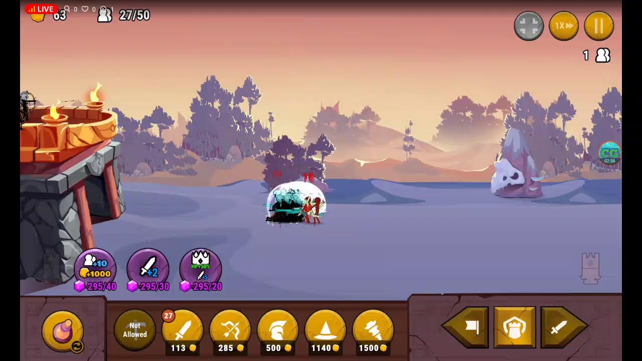 STICKMAN WAR STONE ISLAND CAMPAIGN LEVEL 6-10 GAMEPLAY - YouTube