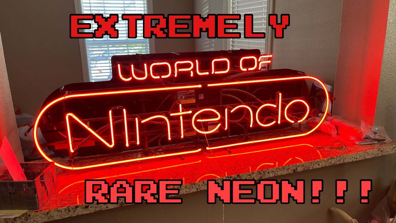 World of Nintendo Neon Sign - YouTube