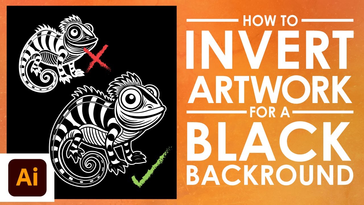 How to Invert your Artwork for a Dark or Black Background in Adobe ...