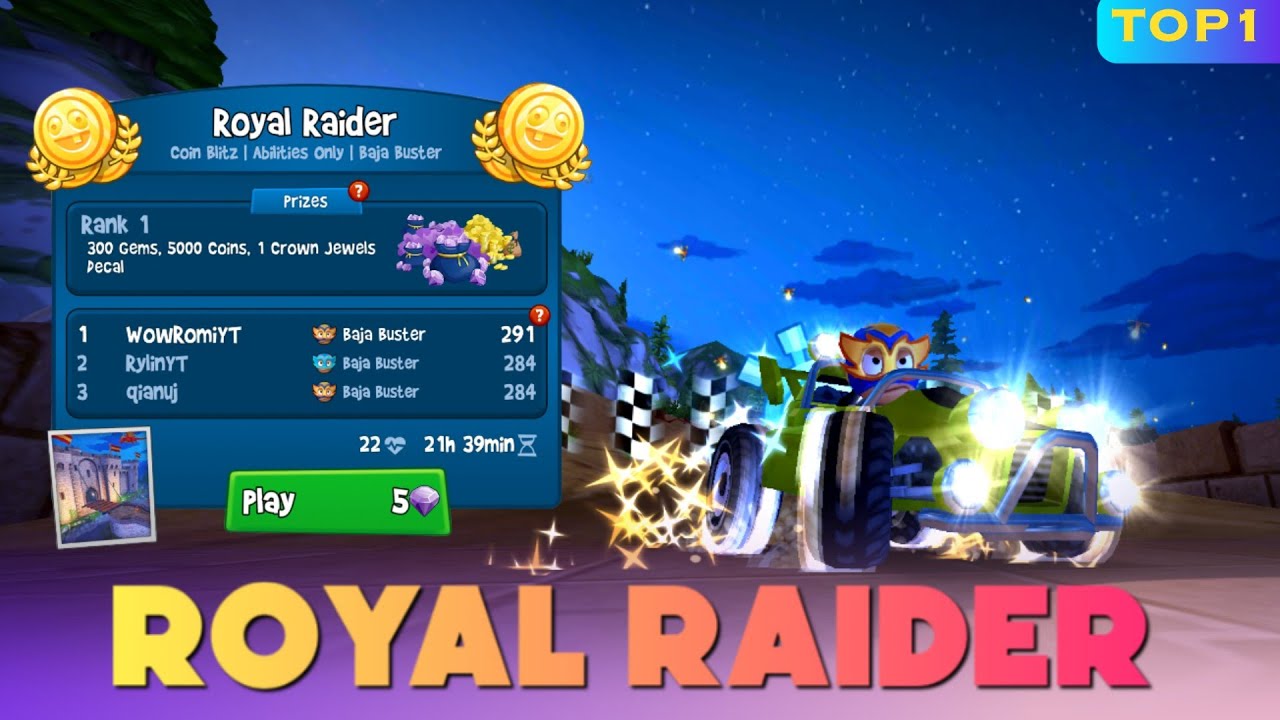 Royal Raider Event | EI Zipo + Baja Buster | Beach Buggy Racing 2 - YouTube