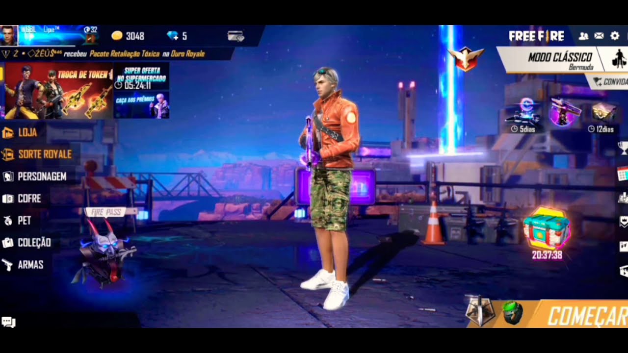 Primeiro vídeo no canal 🔥 FF 🔥 - YouTube