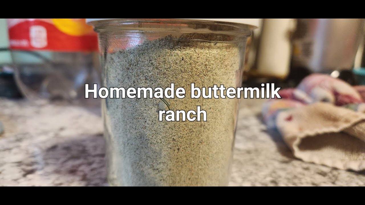 Homemade buttermilk ranch powder - YouTube
