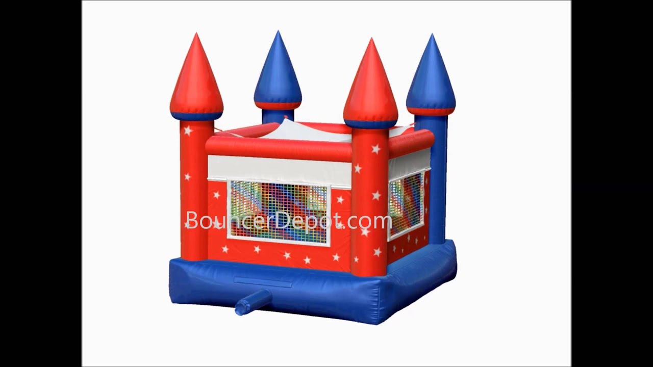 All American Castle Inflatable Jumping Balloon 1004 - YouTube