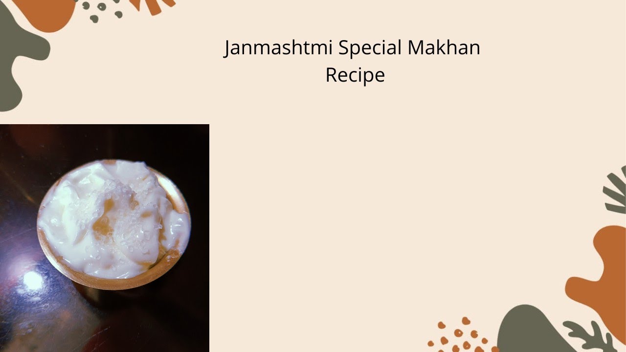 Janmashtmi Special Makhan Recipe||Makhan Recipe in Hindi||Sushma's ...