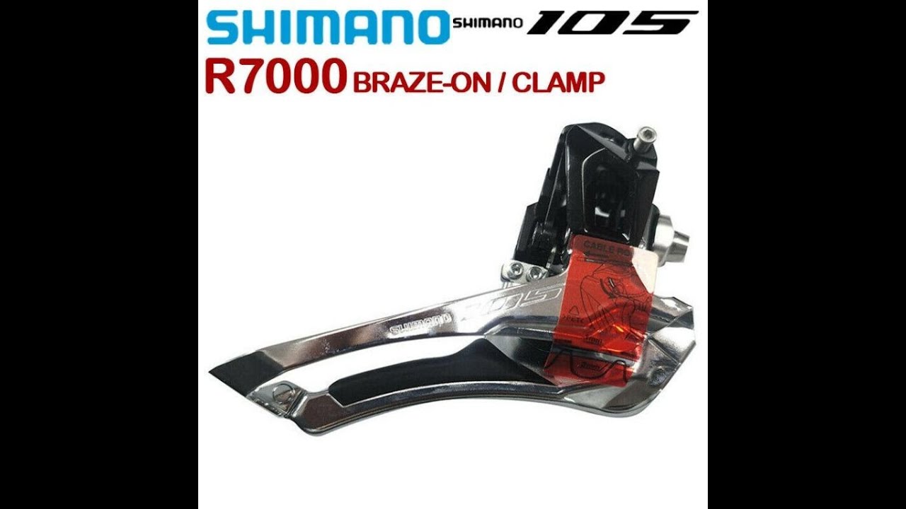 SHIMANO 105 FD-R7000 Front Derailleur (Brazed-On Mount) 2x11-speed ...