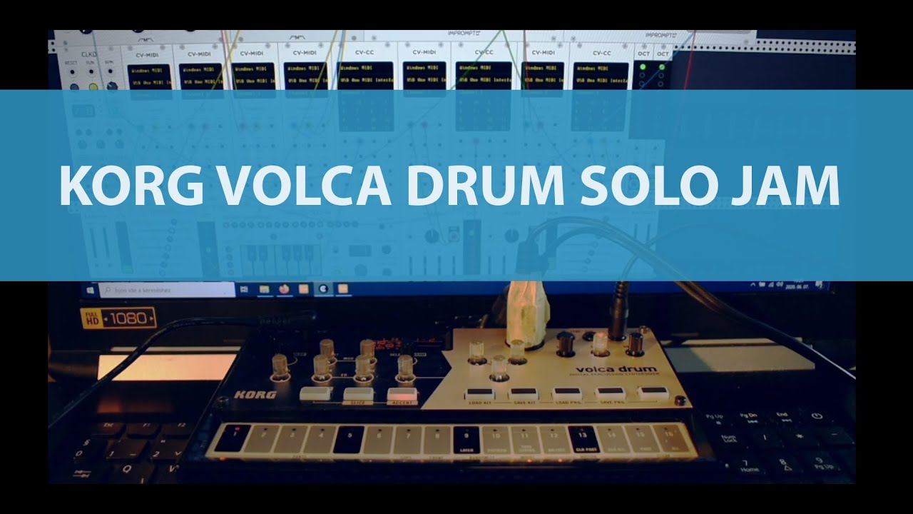 korg volca drum - ambient solo jam - vcv rack generative melodic ...