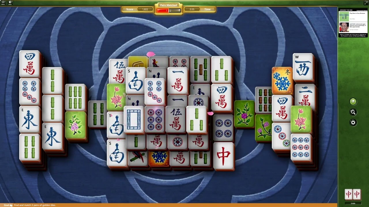 Microsoft Mahjong Daily Challenge October 14th 2022 | Golden Tiles ...