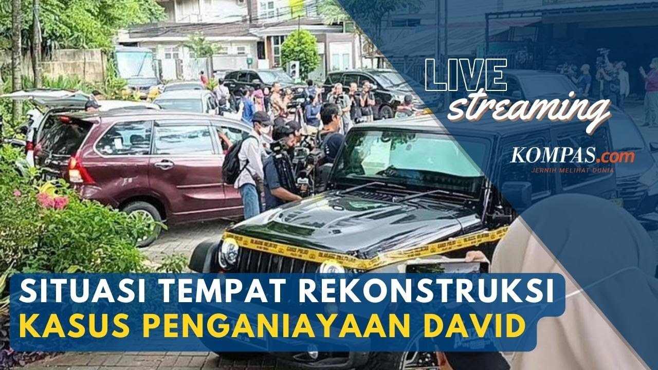 🔴LIVE - Situasi Rekonstruksi Kasus Penganiayaan David - YouTube