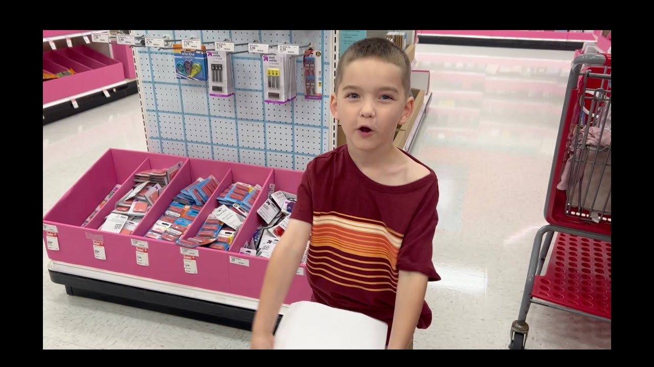 School Supply Shopping for First Grade! - YouTube