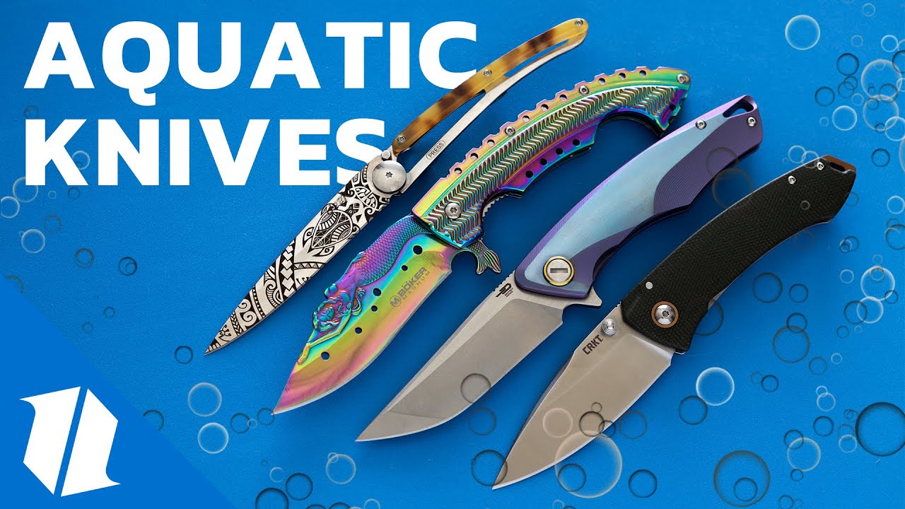 Something Smells Fishy... Aquatic Themed Knives at Blade HQ | Knife ...
