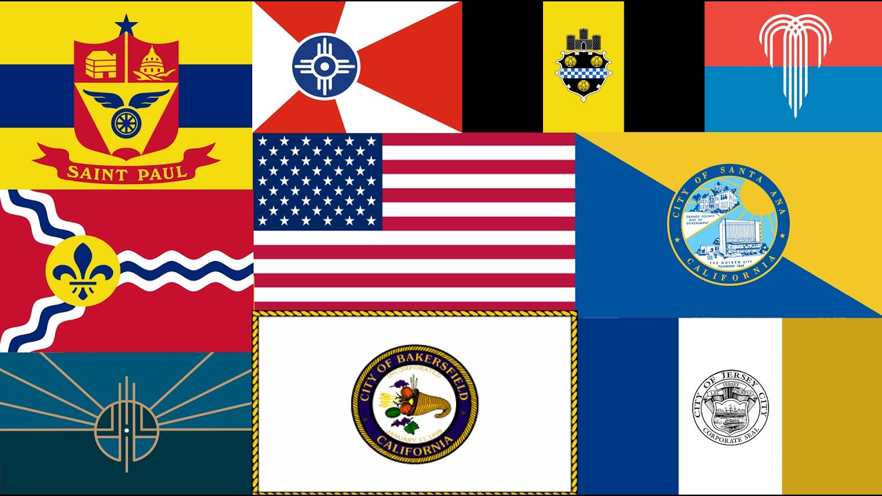 Flags of U.S. Cities - Animation (Part 2) - YouTube