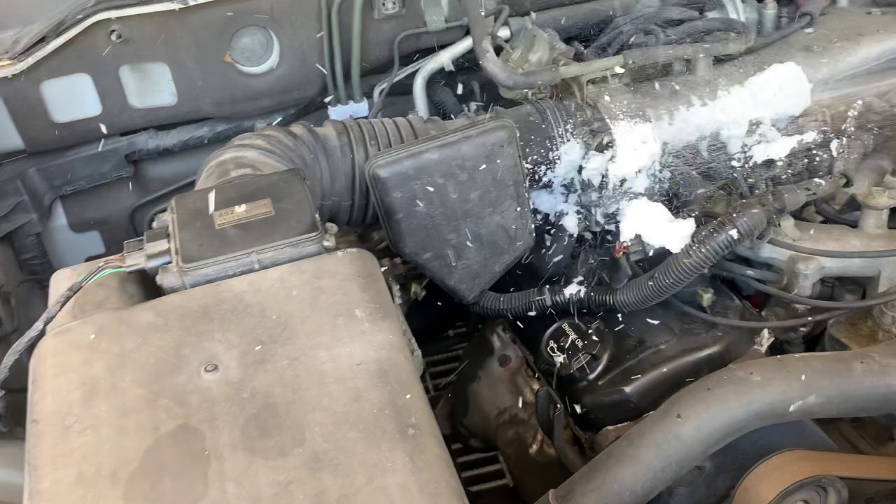 Engine cleaning use some chemical - YouTube
