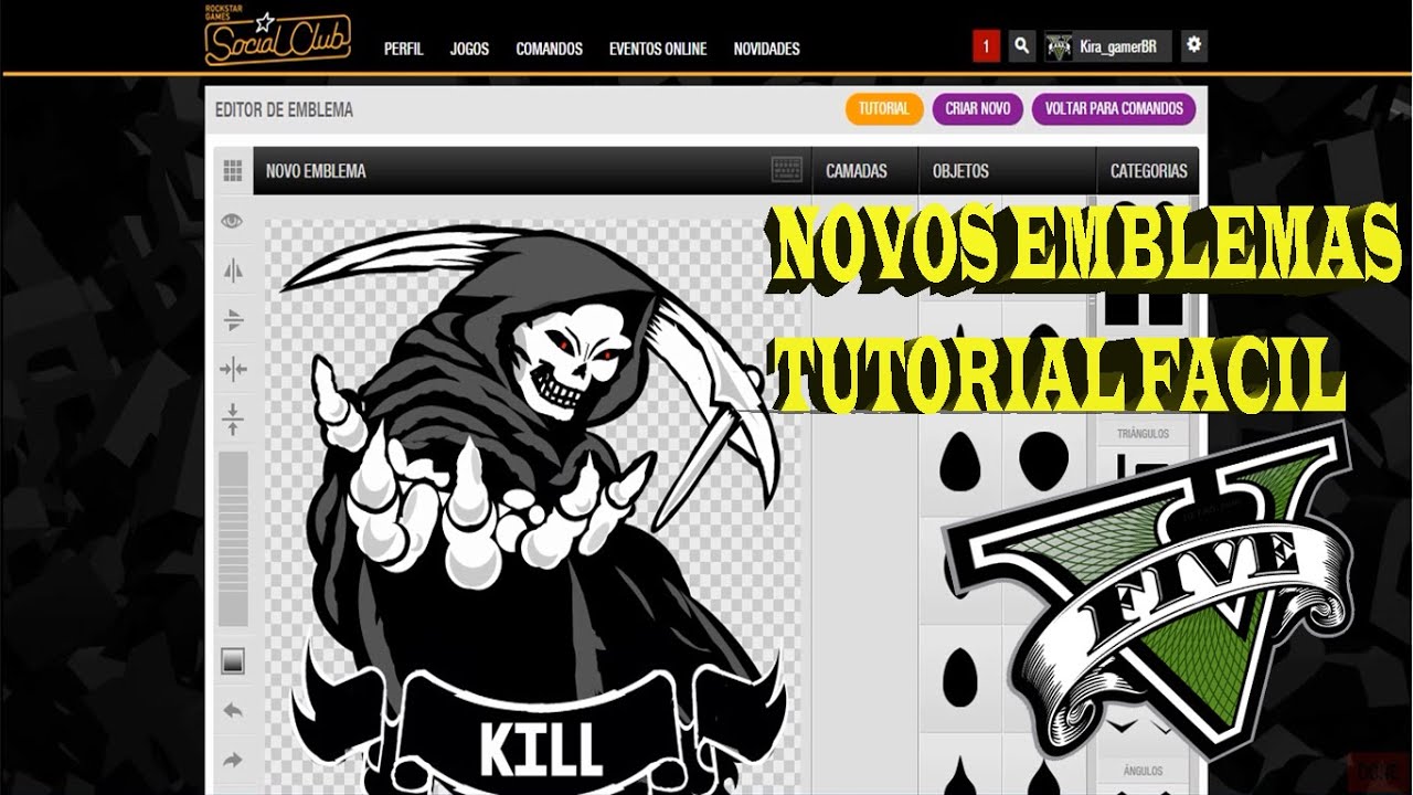 TUTORIAL - COMO CONSEGUIR NOVOS EMBLEMAS PARA AS CREWS NO SOCIAL CLUB ...