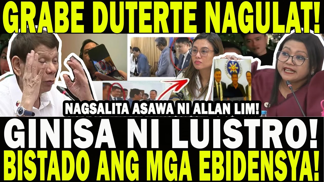 GRABE DUTERTE NAGULAT! GINISA NI LUISTRO! BISTADO ANG MGA EBIDENSYA ...