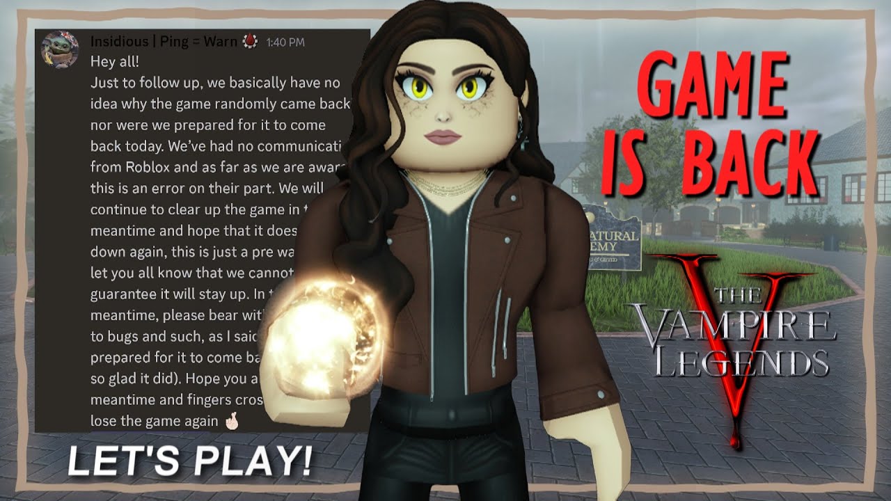 TVL2 IS BACK LET'S PLAY & EXPLORE! | THE VAMPIRE LEGENDS | ROBLOX - YouTube
