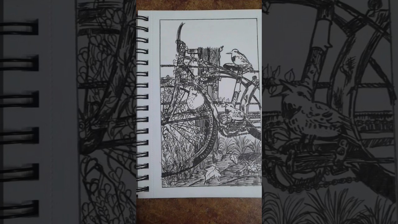 Pitt pen art 👍 ️🎉👈👈🖊 #shorts #drawing #art #artdrawing #artwork #artist ...