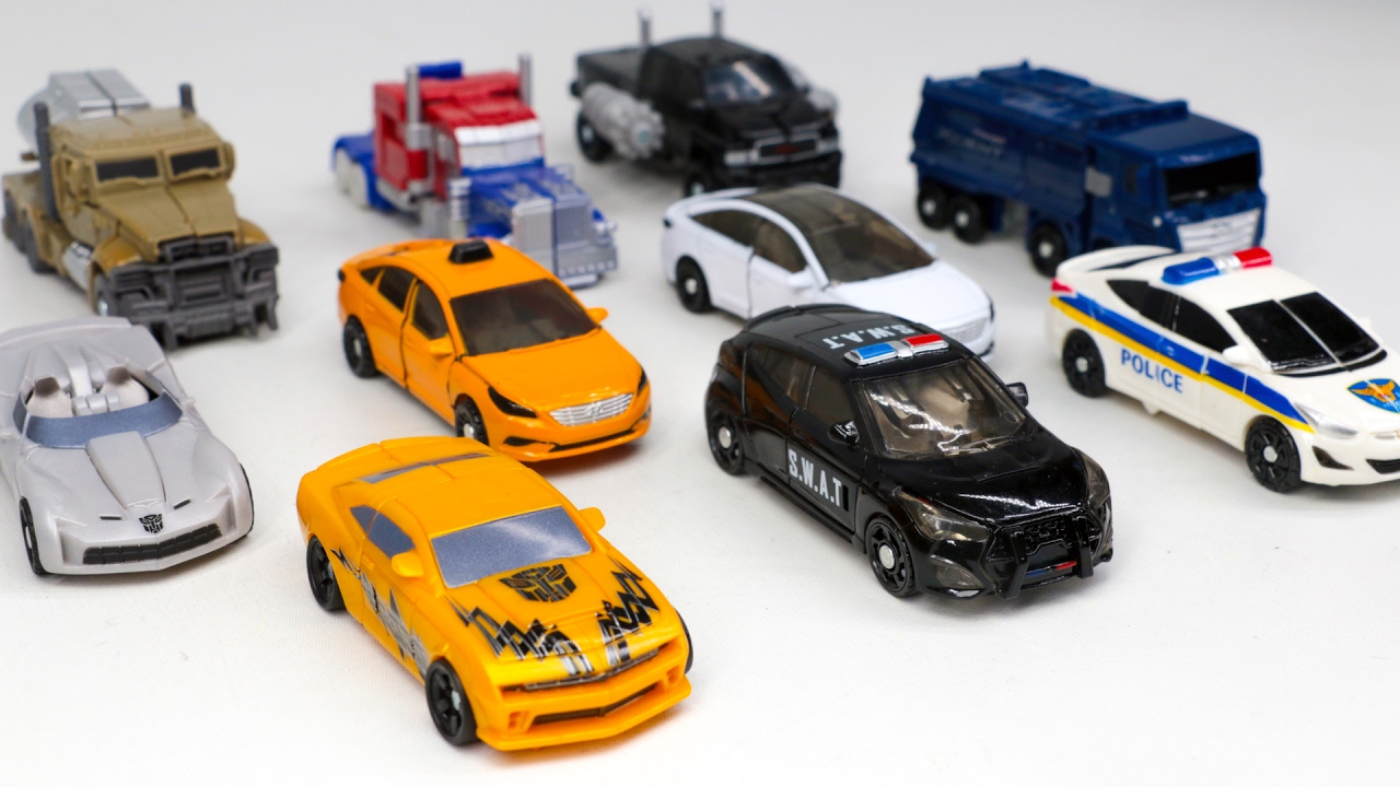 Transformers DOTM Optimus Prime Bumblebee VS Carbot Micro MiniCar Truck ...