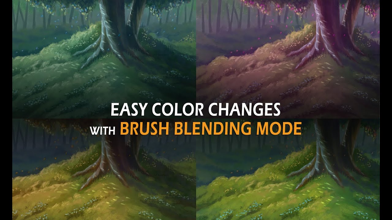 Digital Painting Hacks: Easy Color Changes with Brush Blending Mode ...
