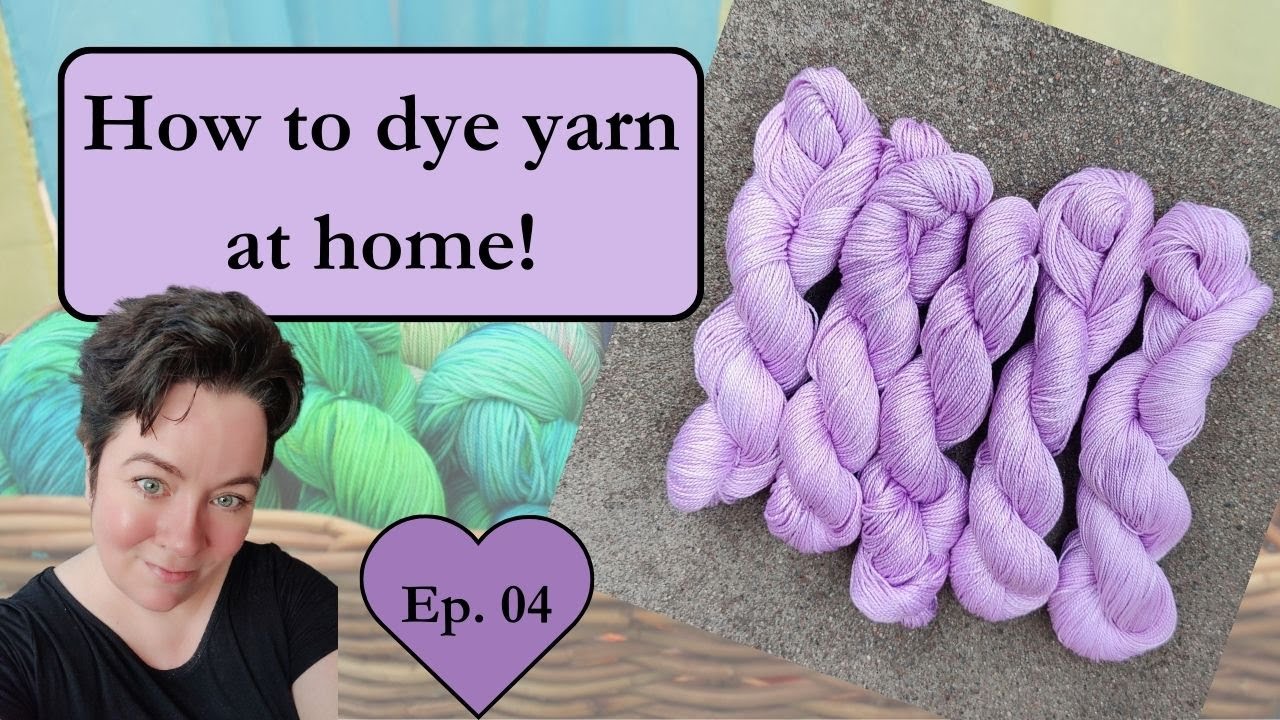 How to dye yarn at home - Ep. 04/20. Dyeing embroidery yarn. - YouTube