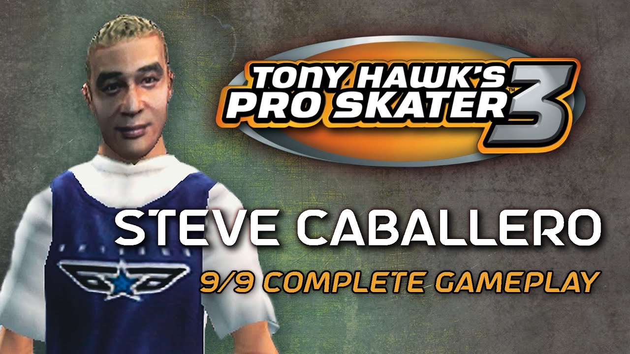 Tony Hawk's Pro Skater 3 (THPS3) - Steve Caballero 9/9 gameplay #thps3 ...