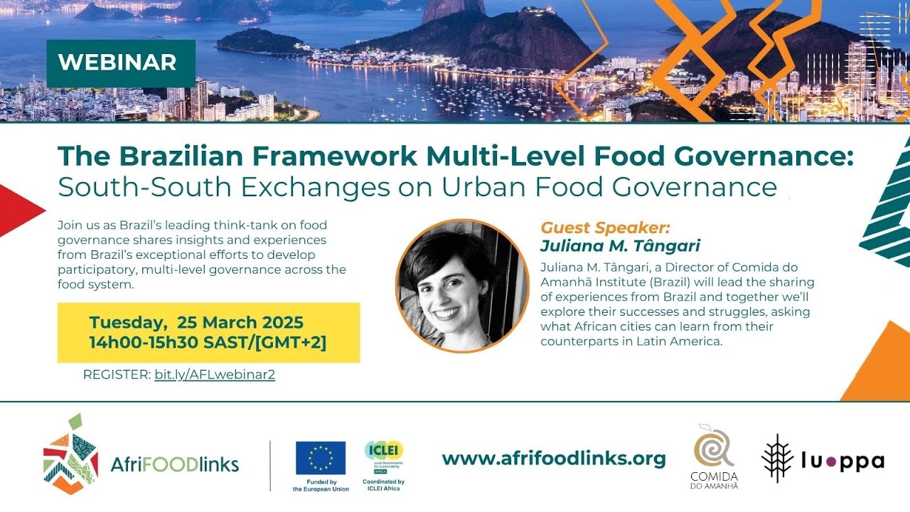 The Brazilian Framework Multi-level Food Governance: South-South ...