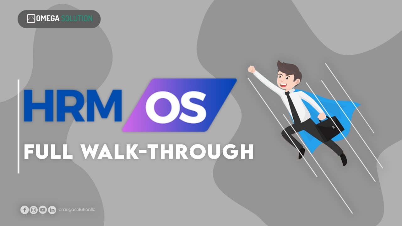 HRM OS Software Basic walk-through Video | Omega Solution - YouTube