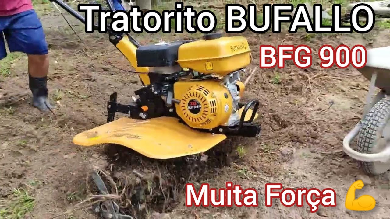 Motocultivador Bufallo Bfg900(tratorito) Testando Força e tração. - YouTube