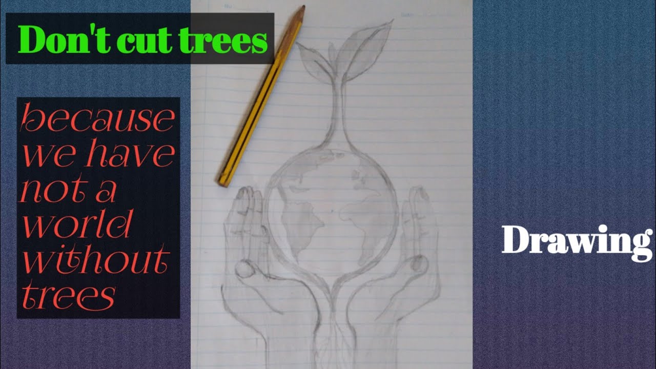 don't cut trees drawing 🌱🌱 - YouTube