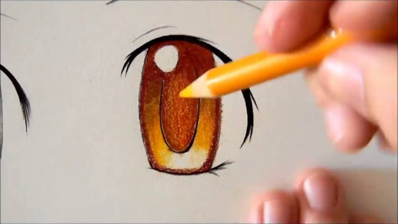 3 Ways to Color Eyes with Colored Pencils - YouTube