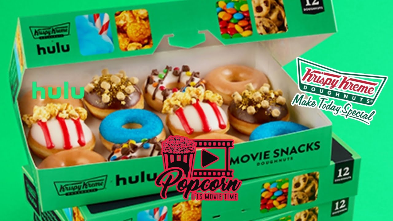 Kripsy Kreme NEW Movie Snacks DoughnutS Collection with hulu TV - YouTube