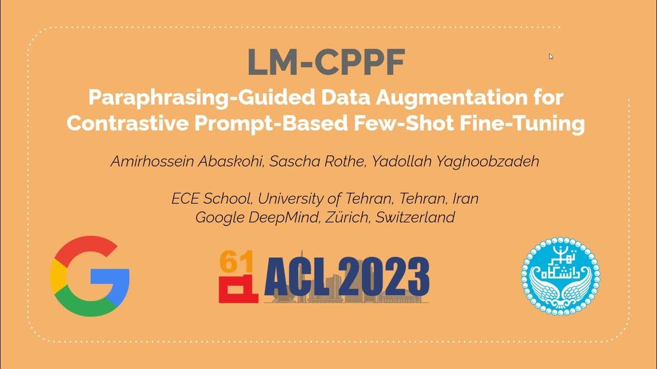 LM-CPPF: Paraphrasing-Guided Data Augmentation for Contrastive Prompt-Based Few-Shot Fine-Tuning ...
