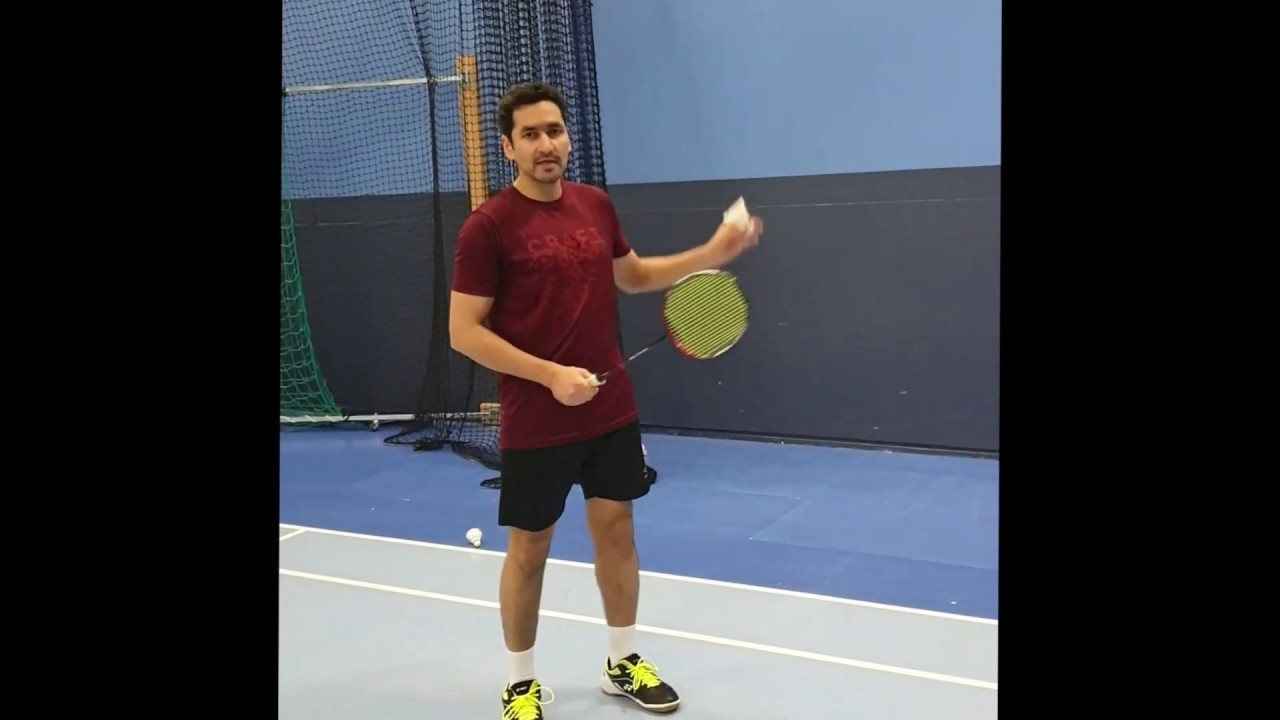 Tips for badminton self practice with a flat wall - YouTube