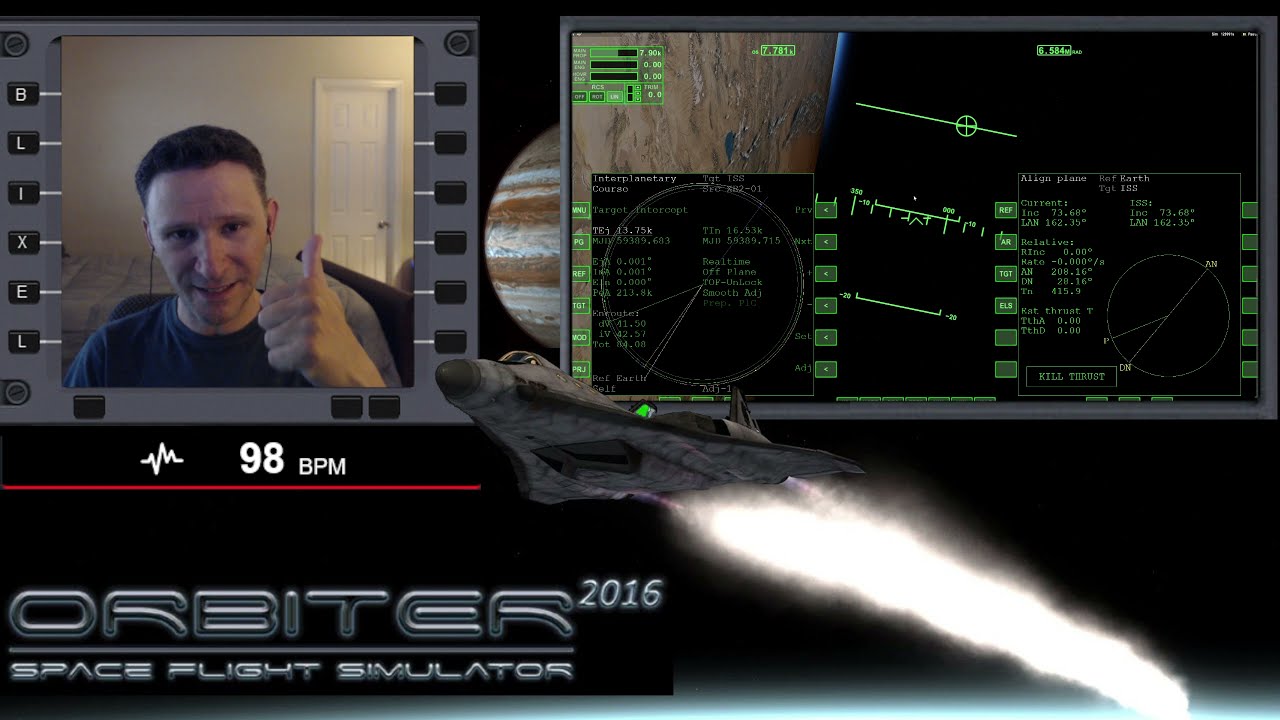 Orbiter 2016 - [Part 2] ISS Rendezvous with IMFD - YouTube