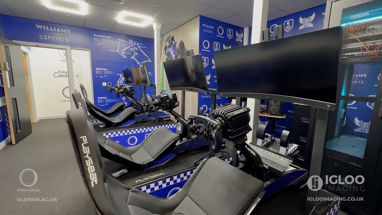 Williams Esports Suite Installation at Oldham College | Igloo Imaging ...
